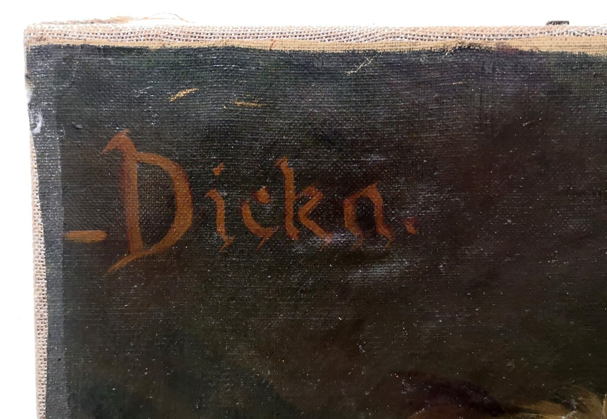 Proantic: Scuola francese del XIX secolo. Ritratto di cane Yorkshire T